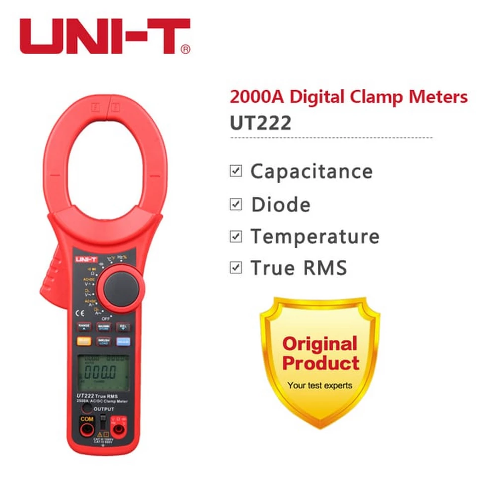 True RMS Digital AC/DC Clamp Meter 2500A UNI T UT222 in Pakistan